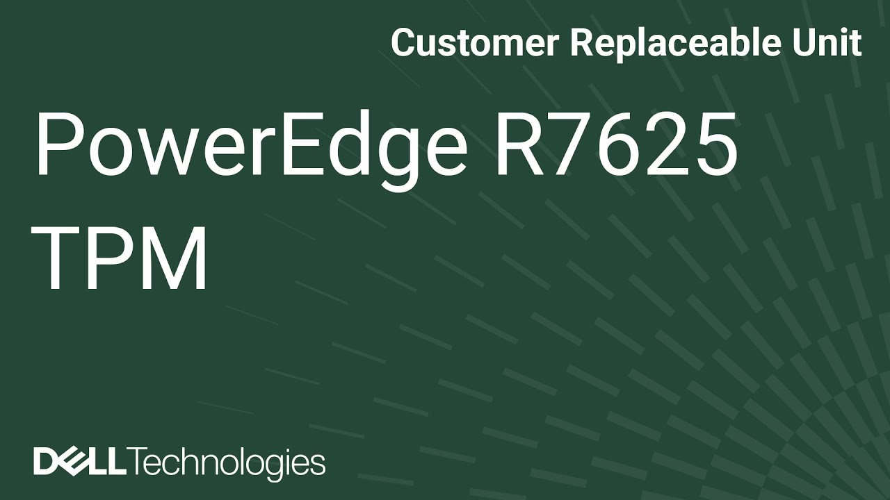 How to Install TPM for PowerEdge R7625