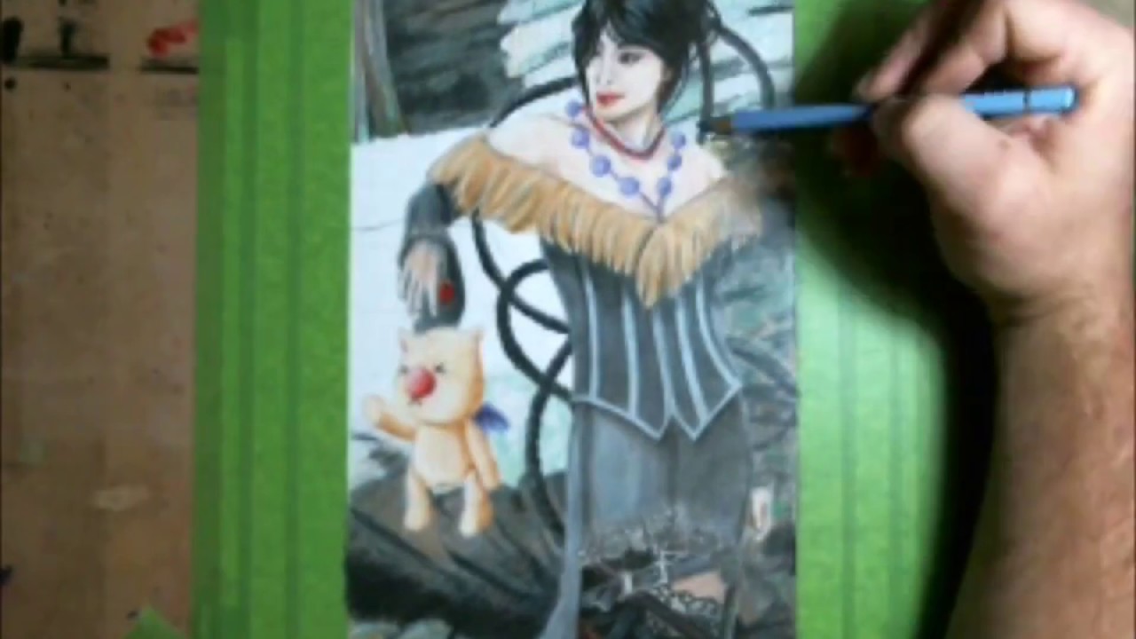 Final Fantasy X: Lulu Colored Pencil Sketch