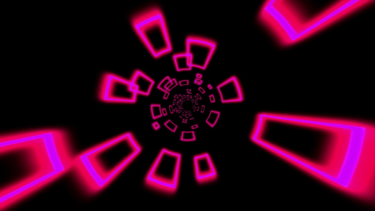 Pink Tunnel Abstract Background Video Loop - Square Geometric Pattern Live Wallpaper 4k 60fps