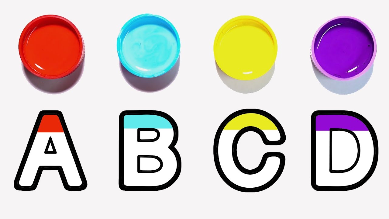 How to draw Alphabet ABC Coloring page for kids - Learn to draw Alphabet