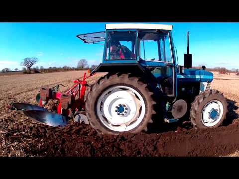 1984 Ford 6610 4.4 Litre 4-cyl Diesel Tractor With Kverneland Plough (82HP)