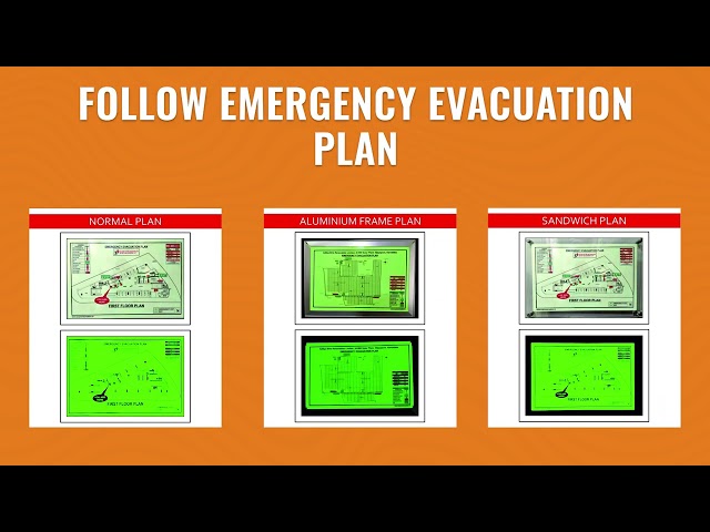 Escape Route And Evacuation Plan - Wall Mounted Emergency Escape Route ...