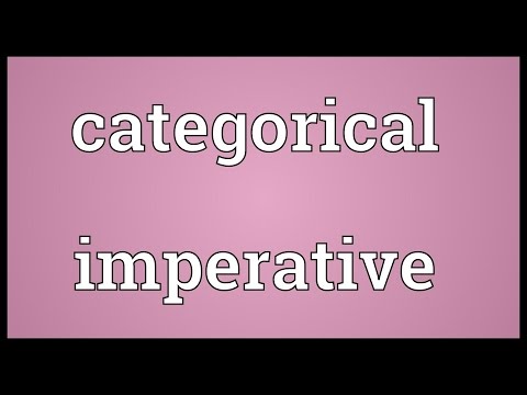 Categorical imperative Meaning