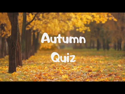 Autumn Trivia Quiz! Fall Trivia for Kids | English Task