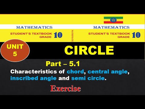 New Curriculum Grade 10 mathematics Tutorial unit 5 part 1/central and, inscribed angle semi circle,