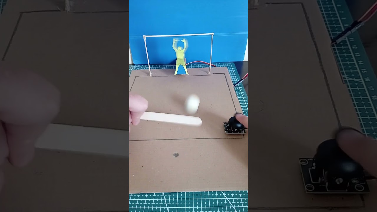 Arduino Uno with Joystick Controlled Goalkeeper System ⚽