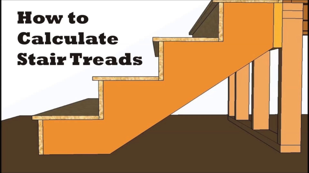 How to calculate stair treads (rise and run) stringer layout
