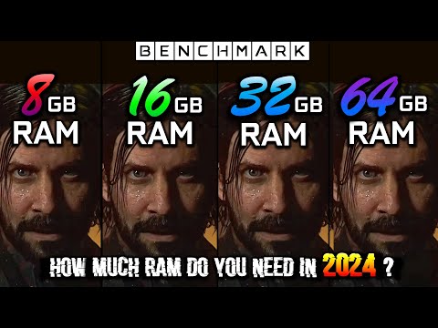 How much RAM do you need in 2024? 8 GB vs 16GB vs 32 GB vs 64GB / Test in 10 Games / 2160p - 4K