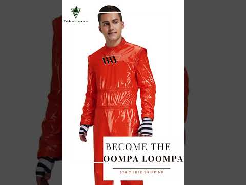 Oompa Loompa Cosplay Costume Willy Wonka Chocolate Factory Theme Party Suit #Takerlama