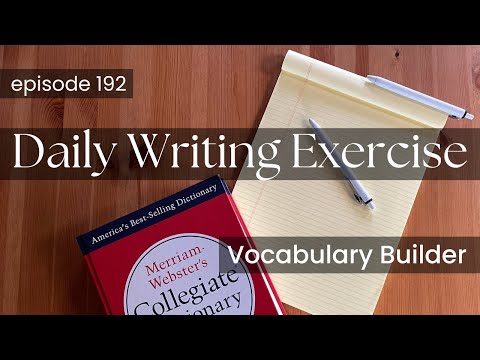 Write With Me and Improve Your Creative Writing episode 192 - mantra, invoke, evoke