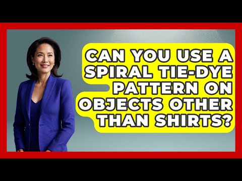 Can You Use A Spiral Tie-dye Pattern On Objects Other Than Shirts? - I'm a 60s Baby