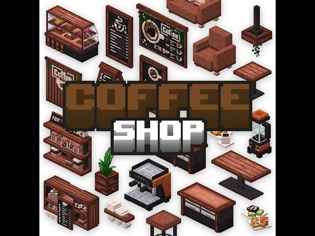 Coffee Shop Furniture Volume 1 Minecraft Texture Pack