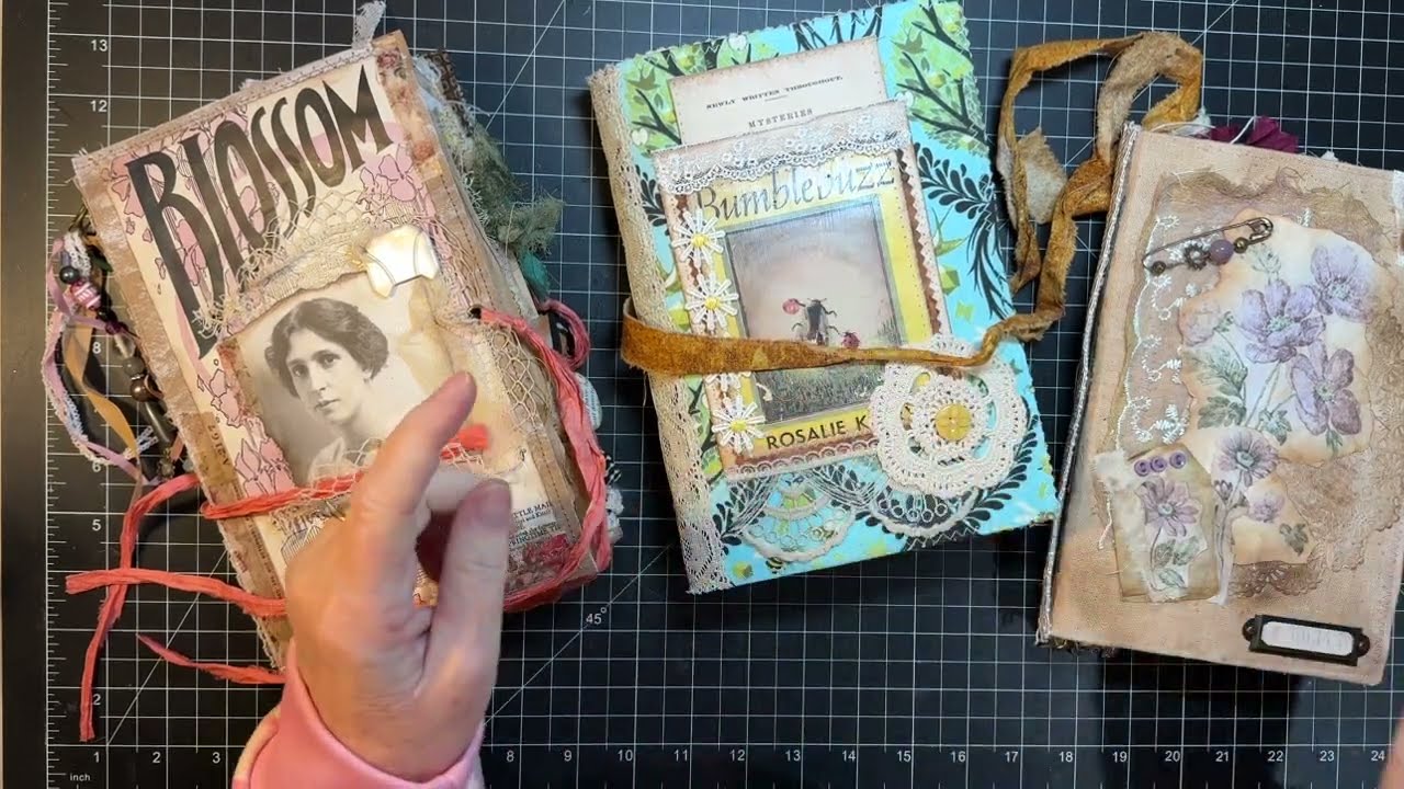 Craft with Me! - My Journals for 2024! - Eco Dyed with Stamping!