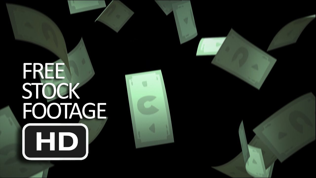 Free Stock Footage - 3D Money Falling