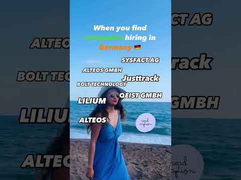 Companies hiring in Germany 🇩🇪