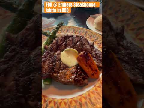 FDA @ Embers Steakhouse- Isleta in ABQ- Ribeye and Sea Bass #ribeyesteak #seabass #embers