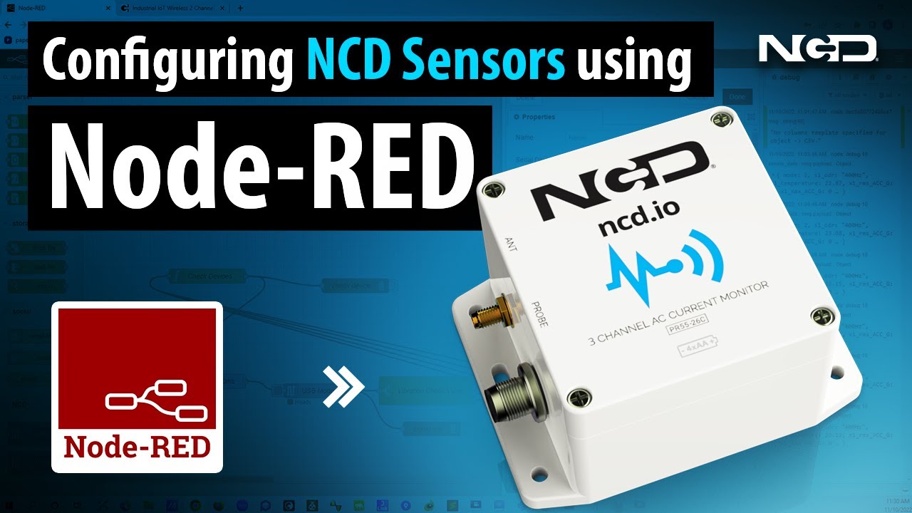 NCD Enterprise Sensor Configuration through Node-Red