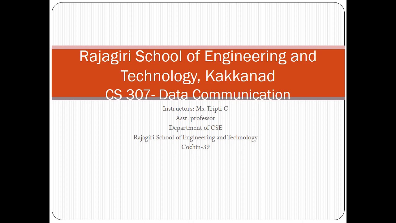 CS307 Data Communication Module 1 Part 2