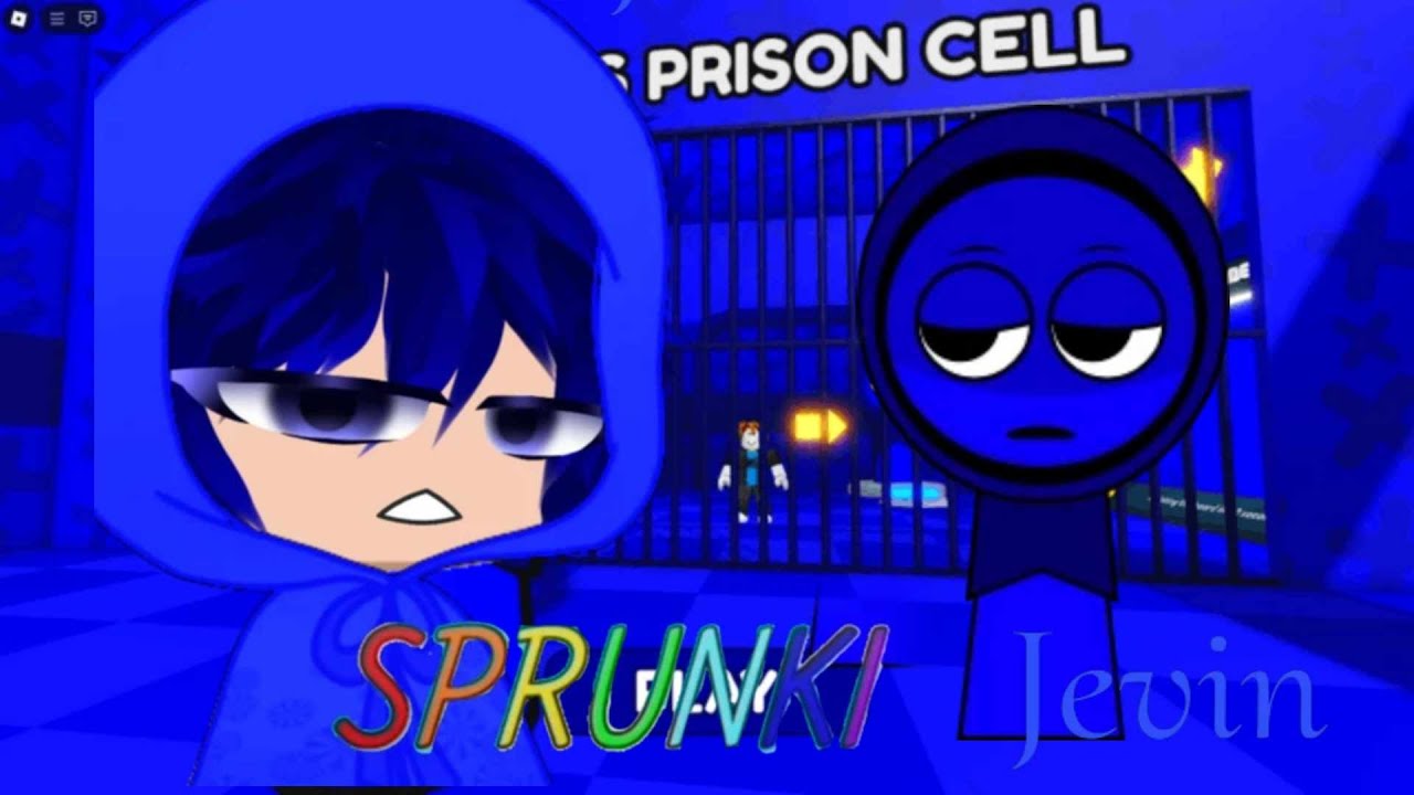 BLUE Sprunki Prison Run