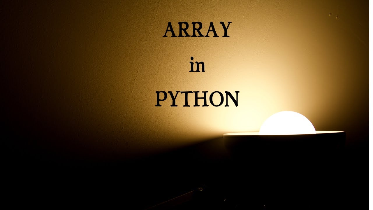 Tipe Data Array pada Python