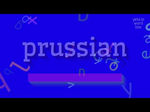 PRUSSIAN - HOW TO PRONOUNCE PRUSSIAN? #prussian
