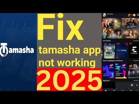 How to fix tamasha app not working 2025 | tamasha not open problem