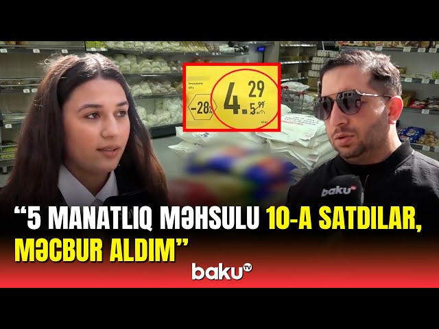 Paytaxt marketlərində endirim fırıldağı: “Kassada fərqli qiymətlərlə qarşılaşırıq” - VİDEO - Oxu.az