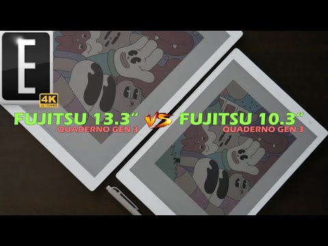 Perbandingan Warna Fujitsu Quaderno 13,3" vs 10,3" A4 vs A5