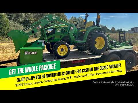 Lasseter Tractor Company | 3025E Tractor Package