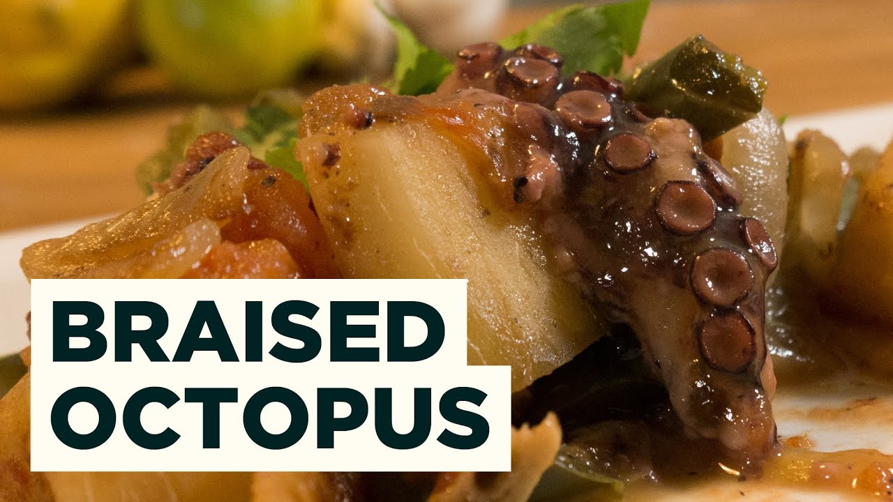 Polvo Guisado Recipe - Braised Octopus from Cabo Verde