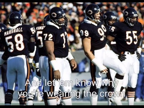Bear Down Chicago Bears with lyrics