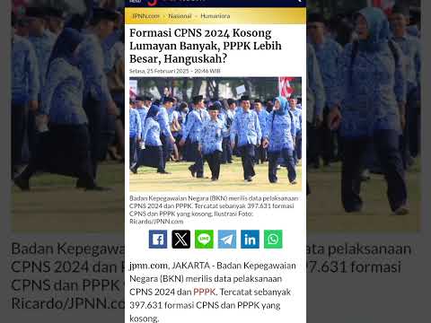 Formasi CPNS 2024 Kosong Lumayan Banyak, PPPK Lebih Besar, Hanguskah?