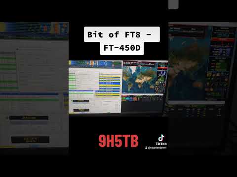 FT8 - Yaesu FT-450D #hamradio #hamradiostuff#yaesu #digitalradio