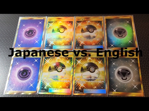 Sun and Moon Japanese vs English Close Up Comparison!