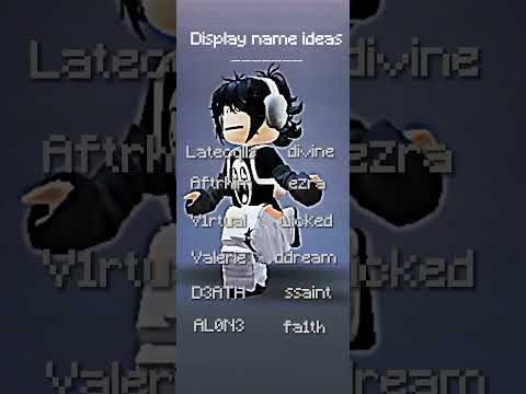 Roblox Display Name Ideas !