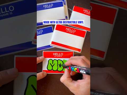 😎 NEW IN SHOP! Flux Egsshell Stickers “Hello My Name Is” #graffiti