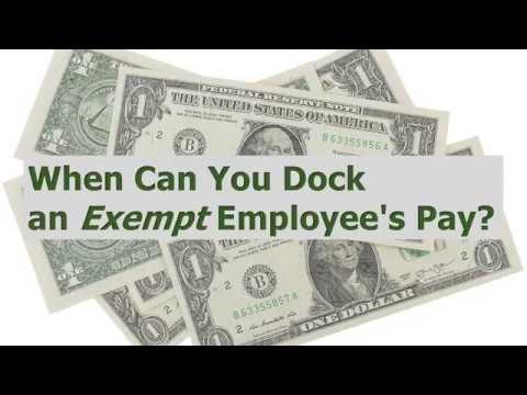 HR Rescue: When Can You Dock an Exempt Employee's Pay?
