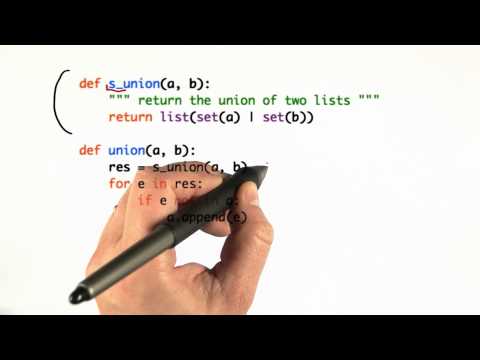 Learn Set Union Intro to Computer Science - Mind Luster