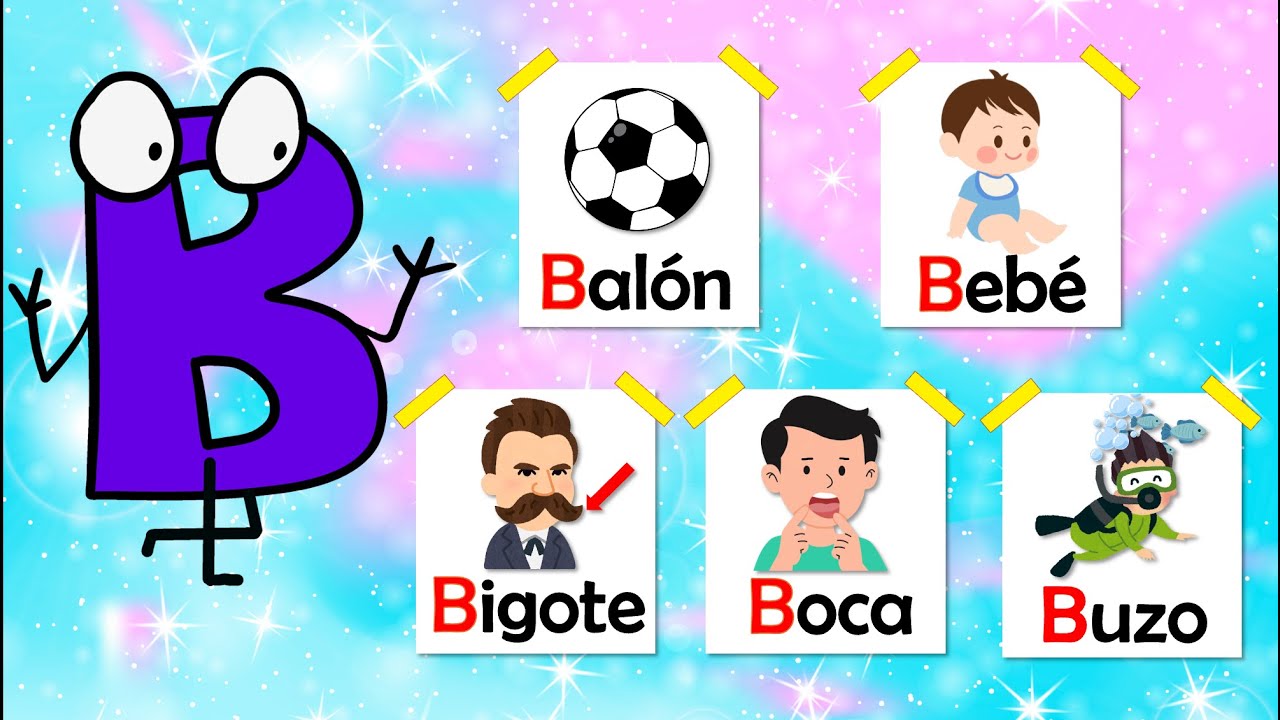 EASY LETTER B 🌀 LEARN TO READ SYLLABLES AND WORDS FAST / EDUCATIONAL VIDEOS FOR CHILDREN.