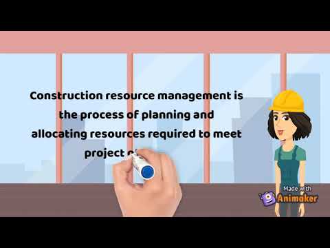Construction Resources Management Animation