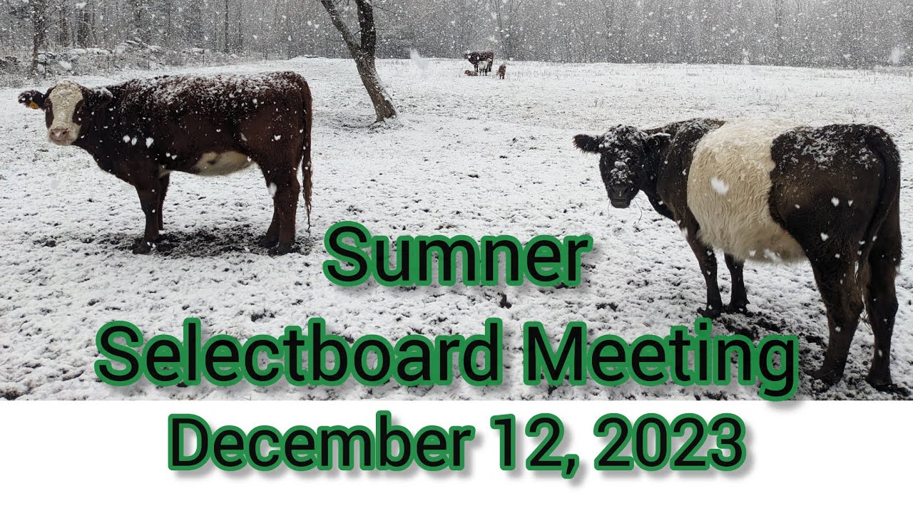 Selectboard Meeting 12-12-2023