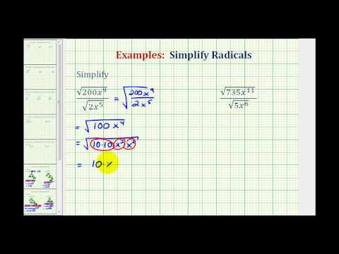 Ex: Simplify a Radical Expression containing Square Roots in the Numerator and Denominator