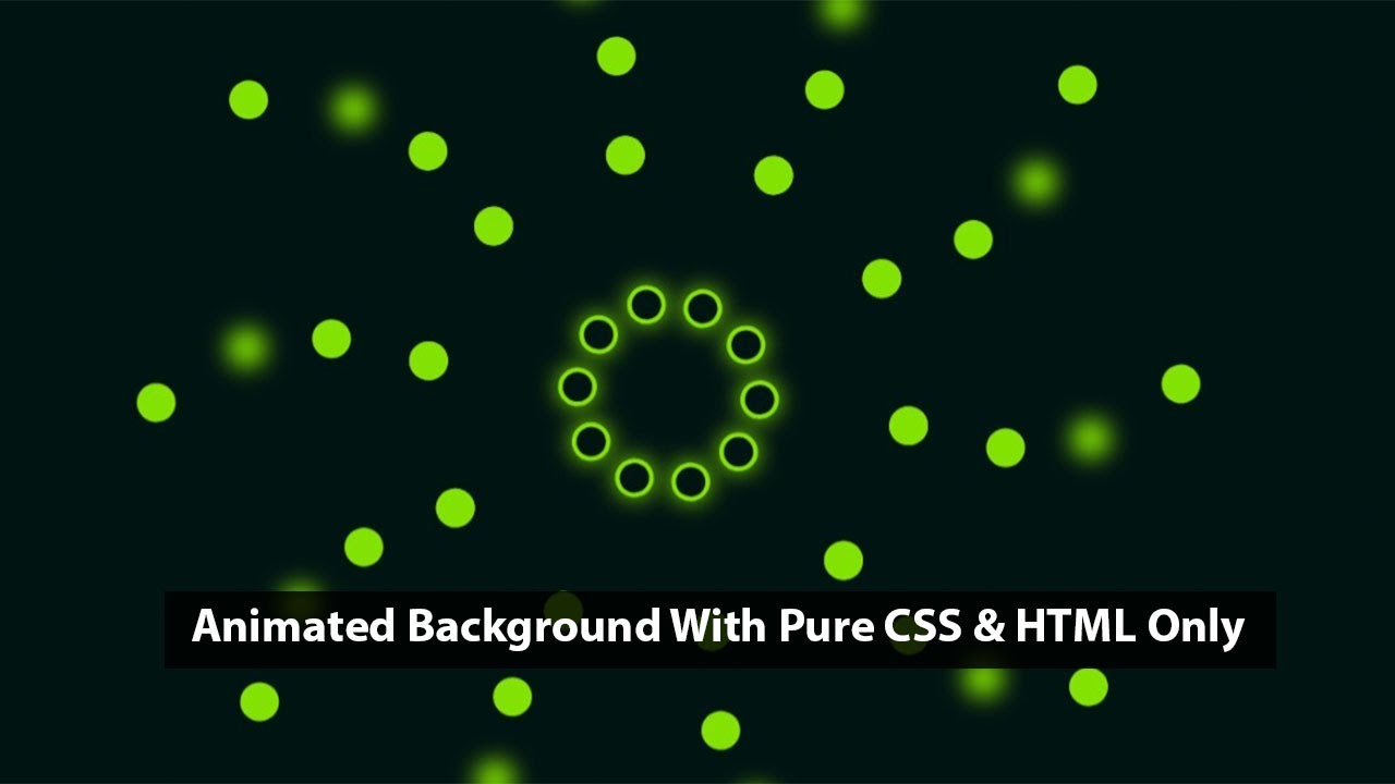 Animated Background With Pure CSS & HTML Only