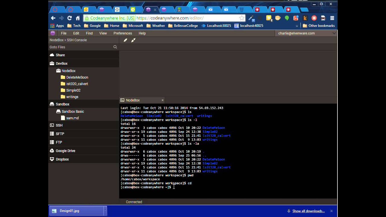 CodeAnywhere Navigation