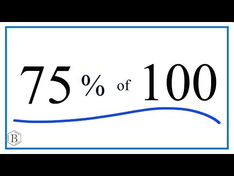 How to Calculate 75% of 100 (Seventy-Five Percent of One Hundred)
