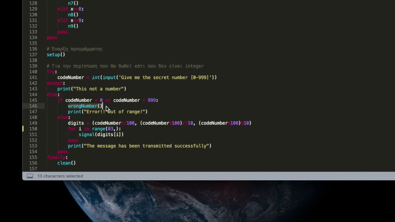 Physical Computing with python and raspberry pi: Secret Message