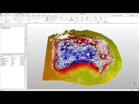 Trimble RealWorks - volume calculation (pile with high grass)