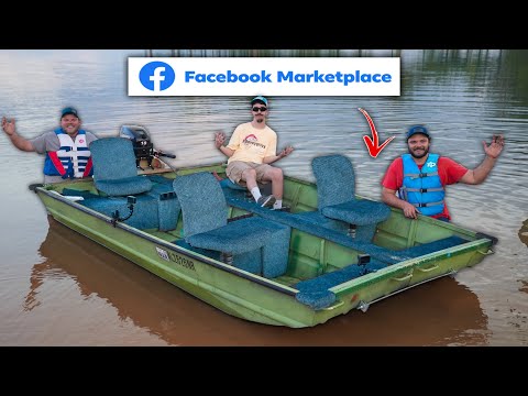 I Bought The WORLD's BIGGEST JON Boat Off Facebook Marketplace!! (BIG FISH!!)
