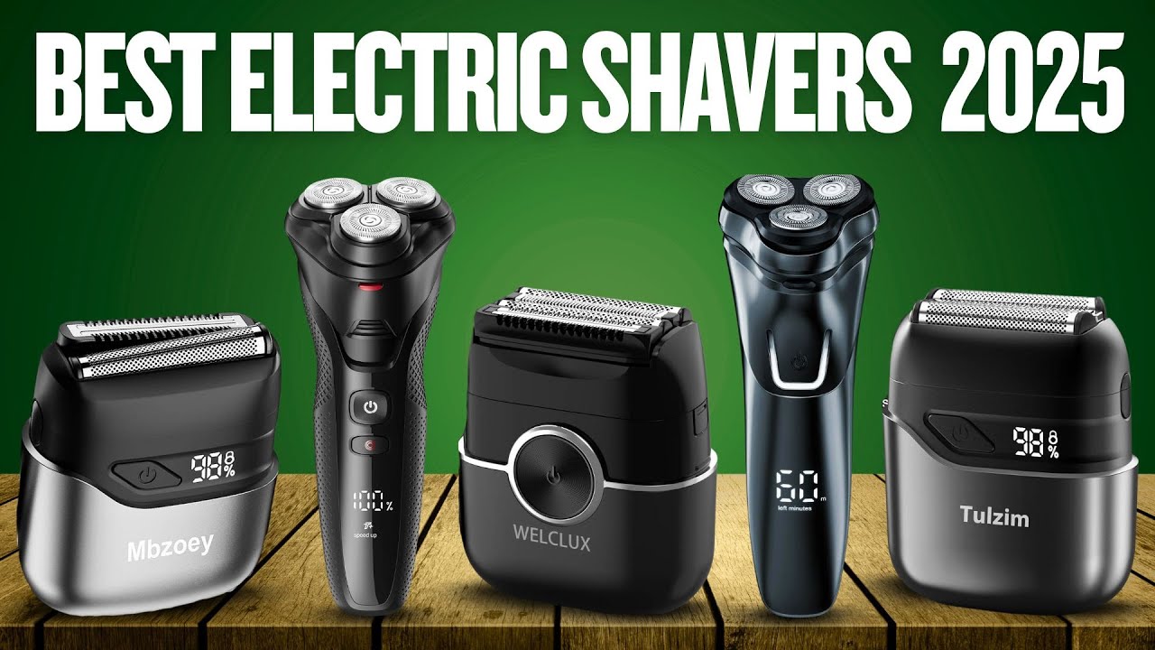 🤖 5 Best Men's Electric Shavers – Skin Comfort, Fast Charge & Waterproof (2025 Guide)