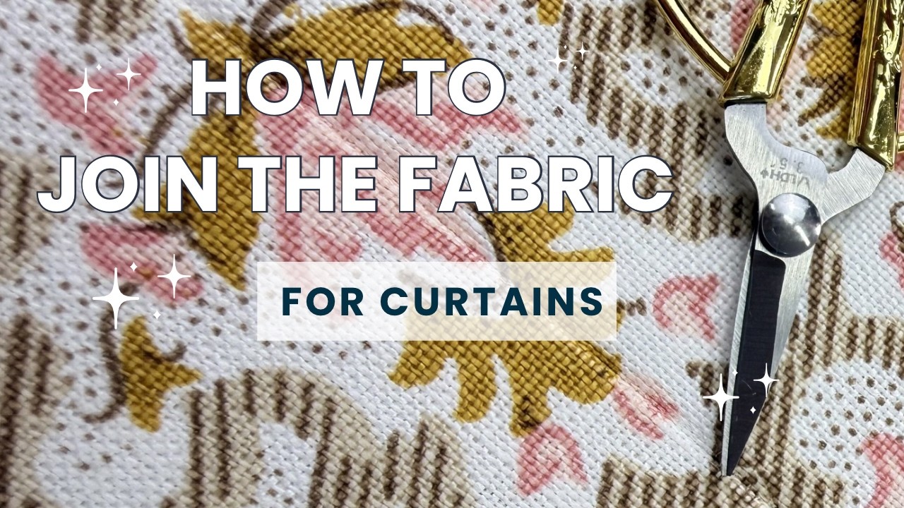How to Join Patterned Fabric for Curtains | Perfect Pattern Matching
